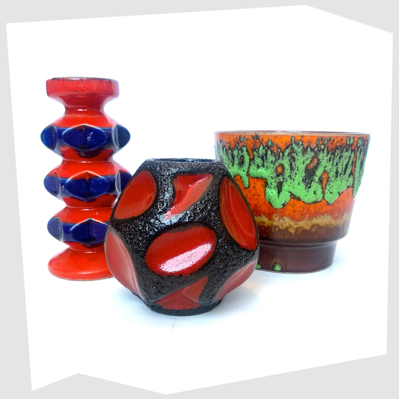 Roth Keramik Red Banjo Vase | Apollo Retro – ApolloRetro