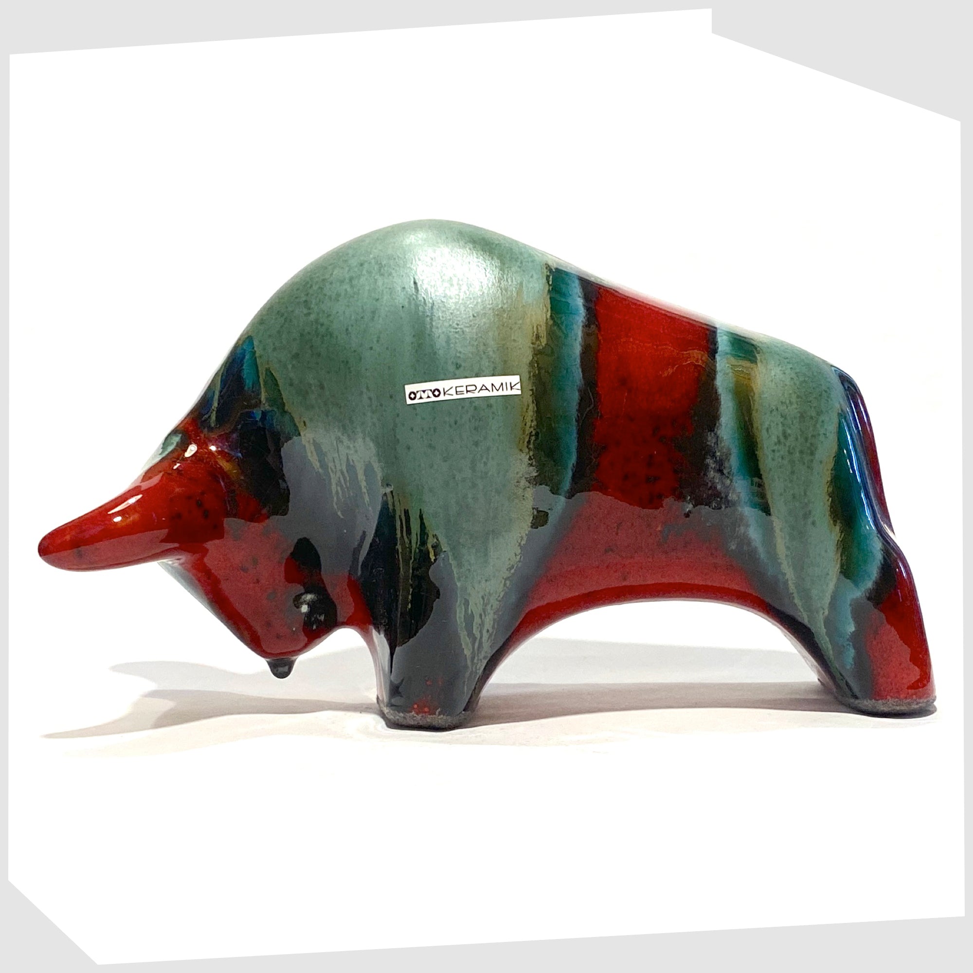 Otto Keramik Bolivia Glaze Ceramic Bull | Apollo Retro – ApolloRetro